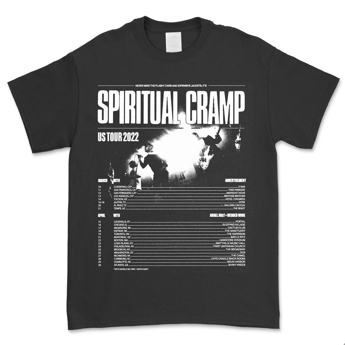 "TOUR FLYER" T-SHIRT – Spiritual Cramp